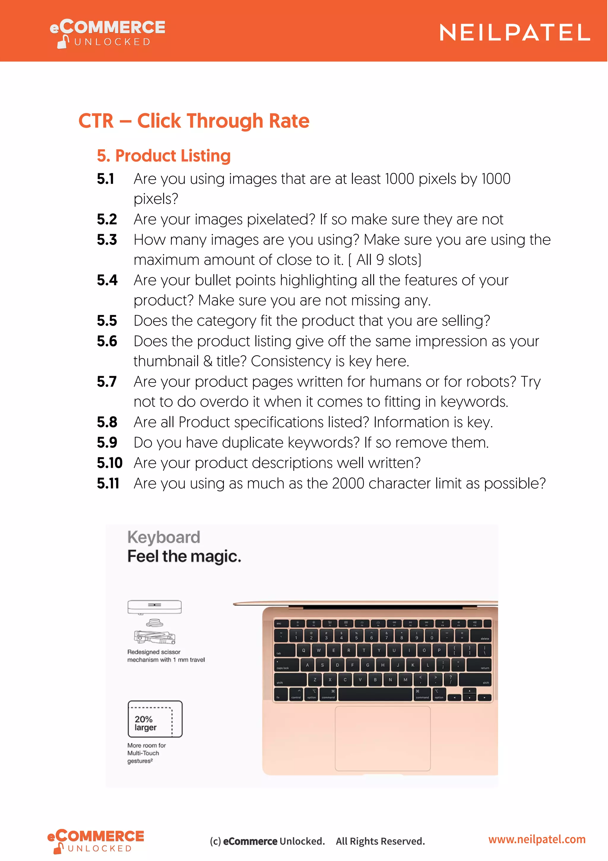 Amazon checklist | PDF