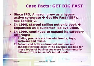 Case Study: Amazon.Com Evolution Of E Retailer | PPT