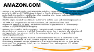 e commerce operator - amazon | PPT