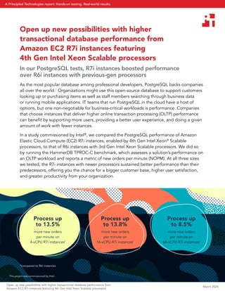 Open up new possibilities with higher transactional database ...