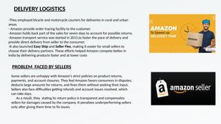 AMAZON GLOBAL STORE AND ITS WORKING ENVIROINMENT | PPTX
