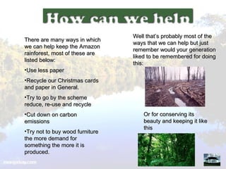 Amazon Rainforest Presentation | PPT