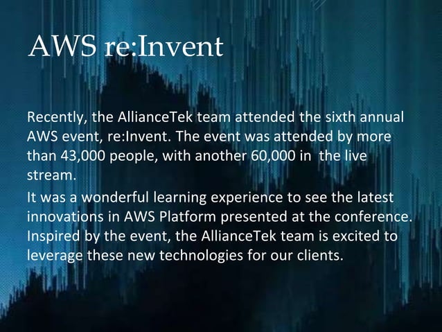 Amazon Web Services (AWS) Presentation | PPT | Free Download