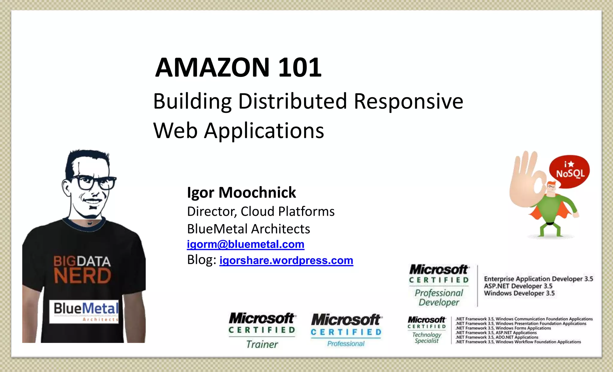 Amazon 101 - building composite responsive apps - small | PPTX