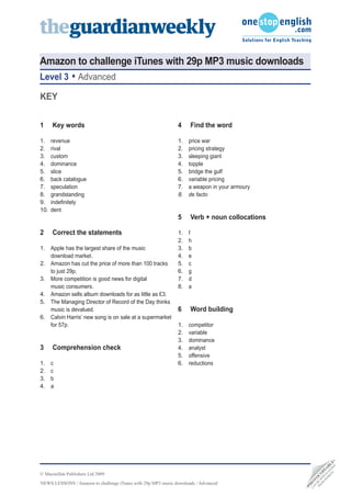 Amazon advanced | PDF