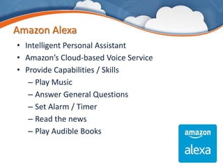 Amazon Alexa - Introduction & Custom Skills | PPT