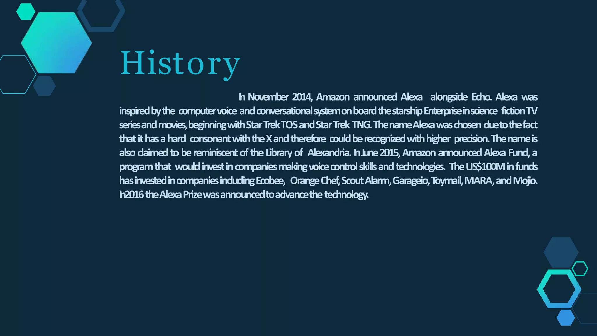 Amazon alexa app | PPTX | Home Entertainment Systems | Consumer Electronics