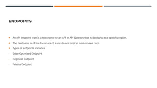 Amazon Web Services Amazon: API Gateway.pdf