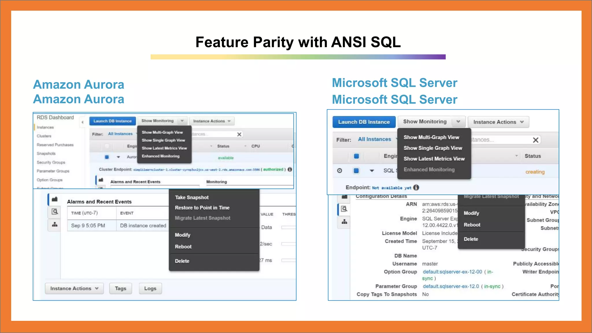 Amazon Aurora Relational Database Built for the AWS Cloud, Version 1 Series | PPT