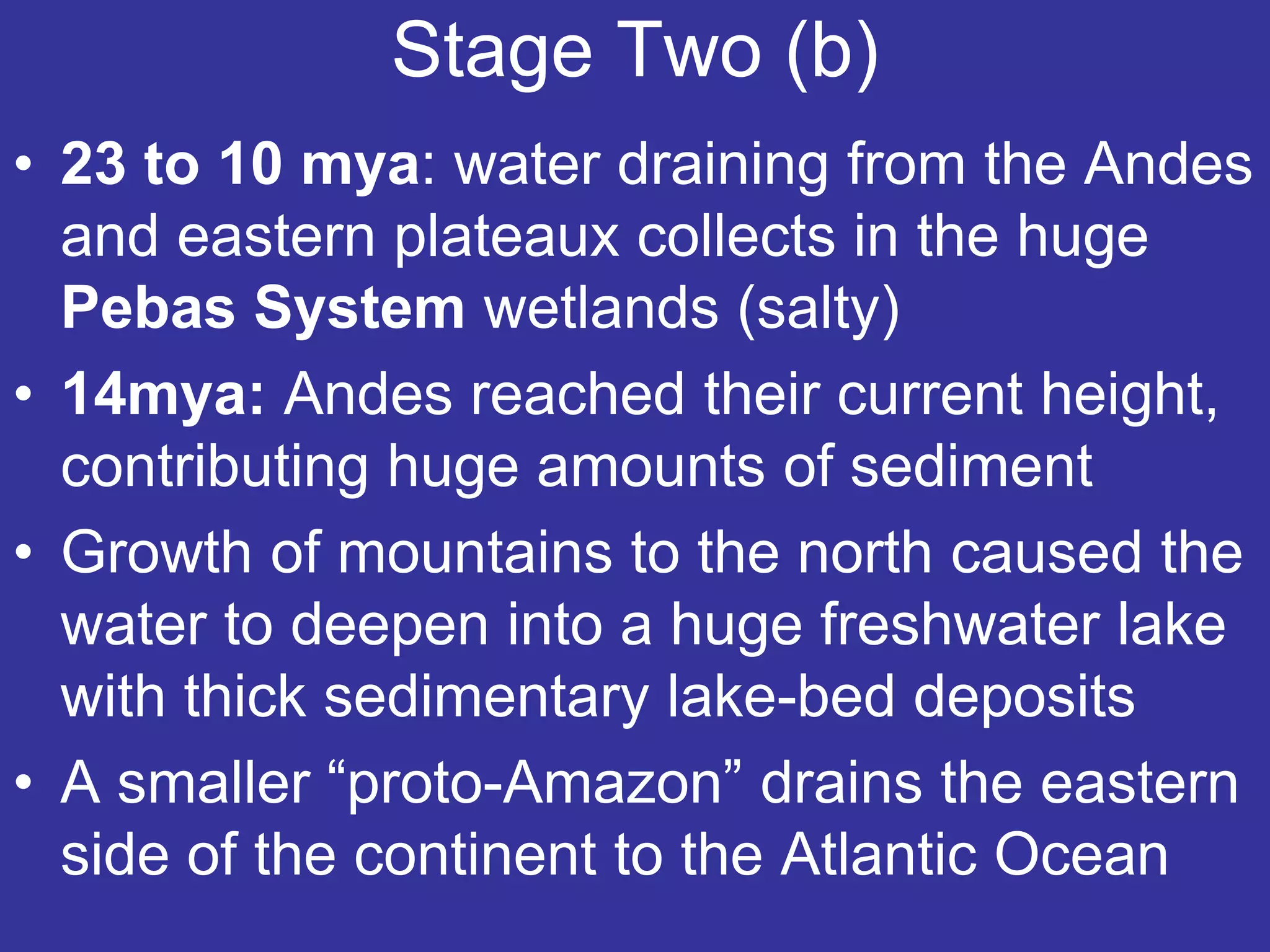 Amazon basin geological development | PPTX | Geography | Science