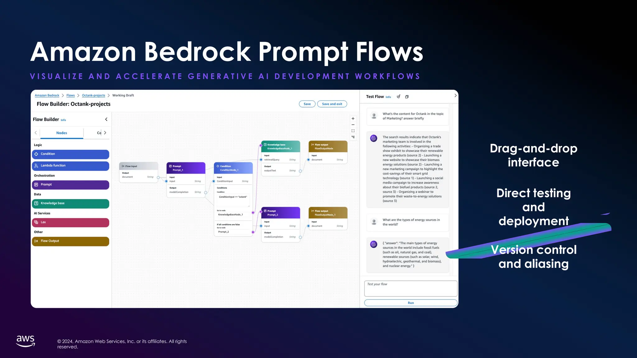 Automated Workflows and AI Agents with Amazon Bedrock | PPT