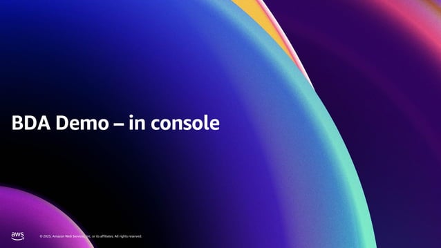 Bedrock Data Automation (Preview): Simplifying Unstructured Data Processing | PPT