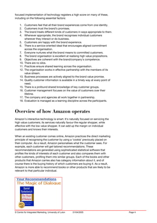 Amazon bonding customers_with_integrated_service case study | PDF