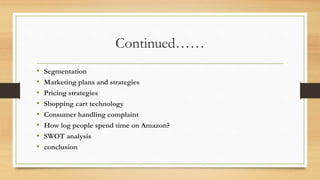 Amazon case study | PPTX