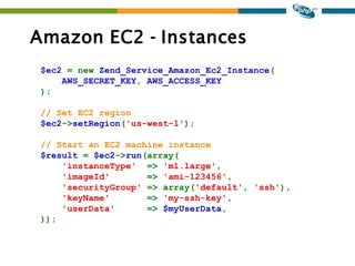 Amazon Cloud Services and Zend Framework | PDF