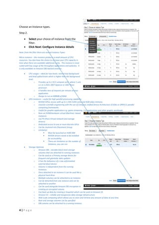 Amazon cloud intance launch3 | PDF