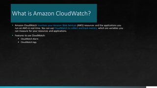 Amazon Web Services Amazon: Amazon CloudWatch & CloudTrail.pdf