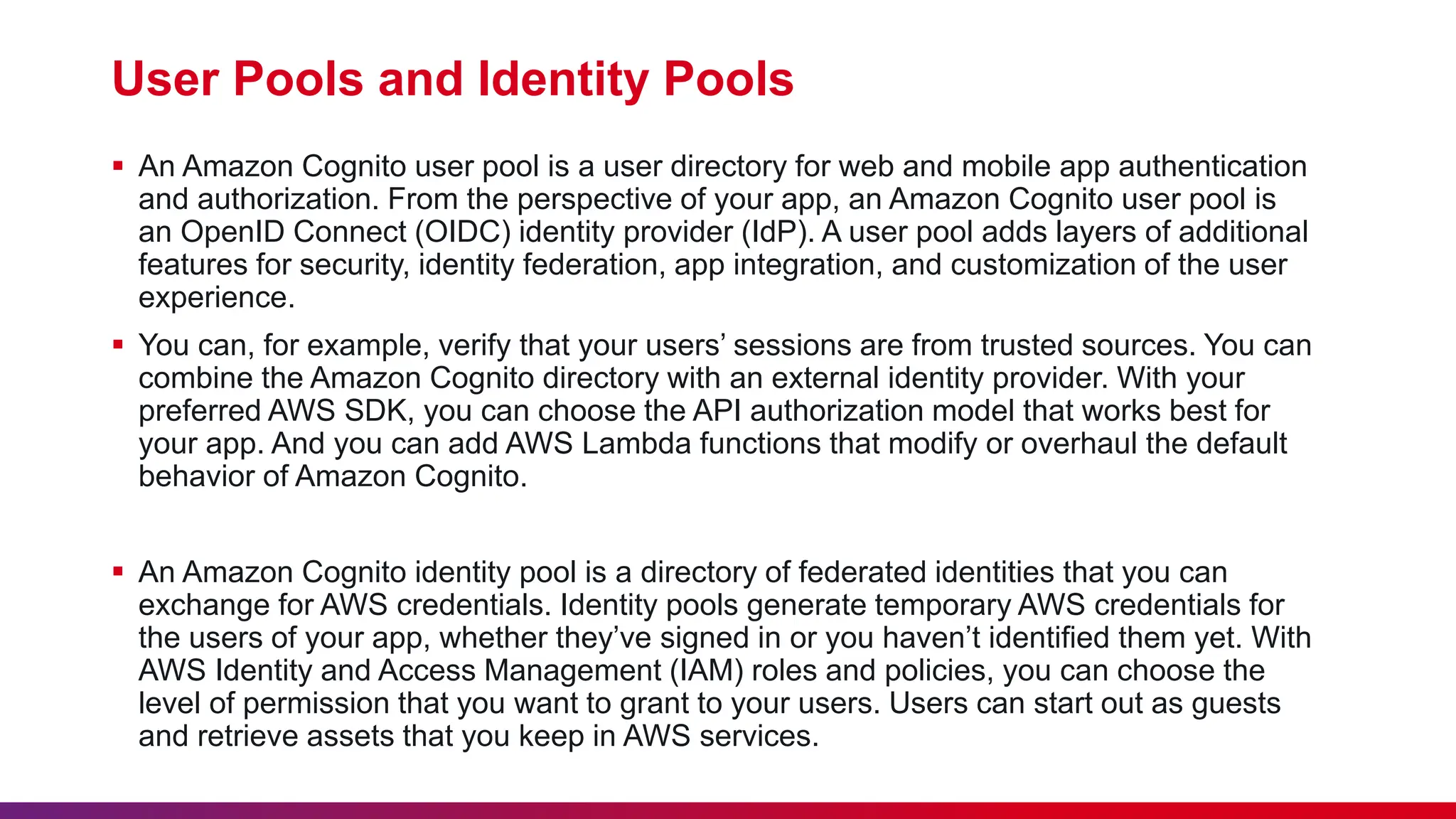 Amazon Cognito: A Primer on Authentication and Authorization | PPTX