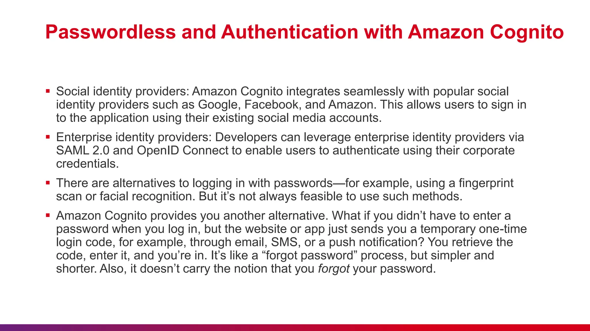 Amazon Cognito A Primer On Authentication And Authorization Ppt