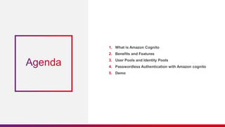 Amazon Cognito: A Primer on Authentication and Authorization | PPTX