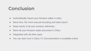 Amazon Connector - Manage your Amazon Orders from Odoo | PPT