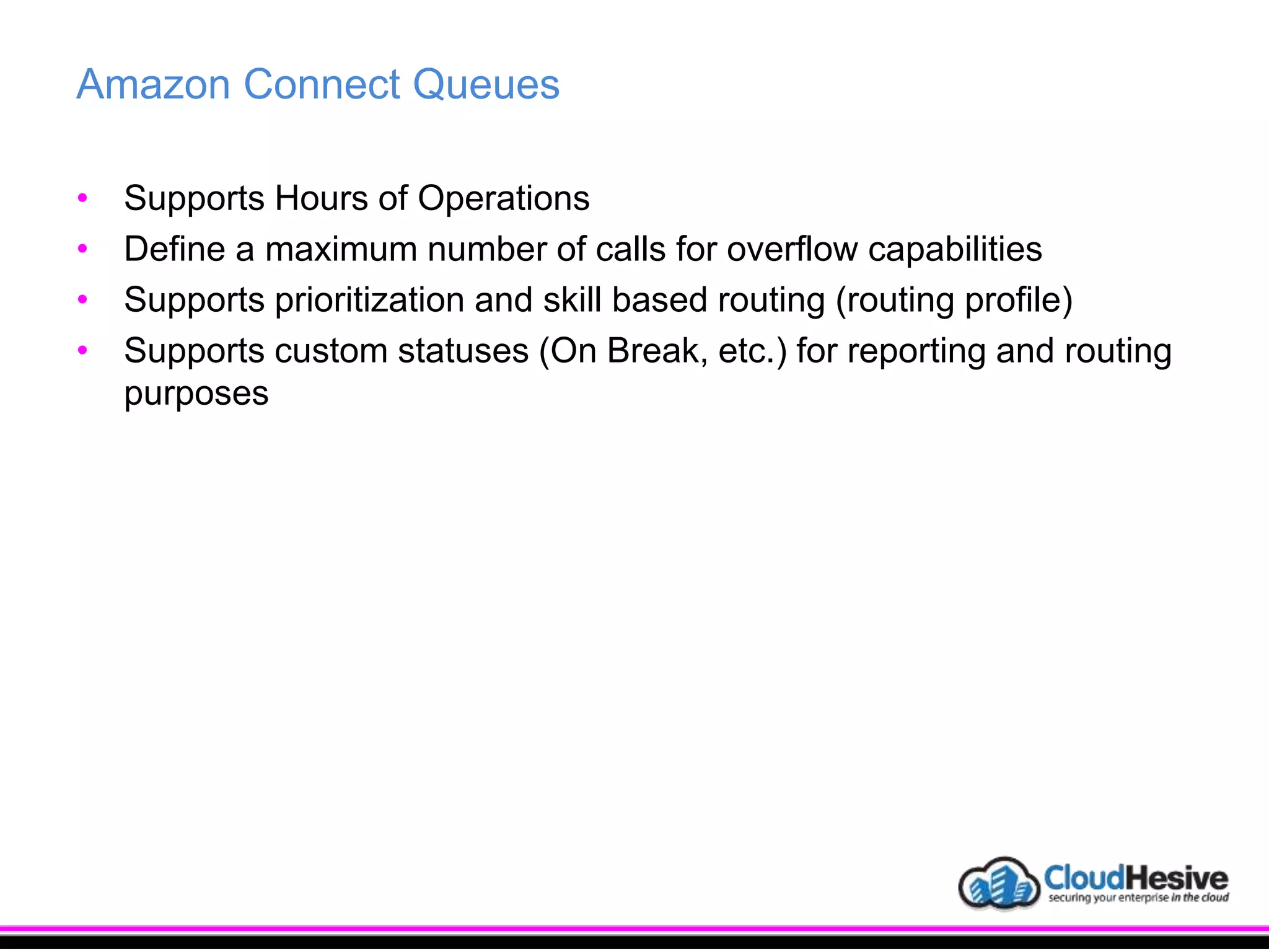 Amazon Connect Technical Introduction & Use Cases | PPTX