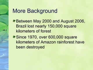 Amazon deforestation presentation | PPT