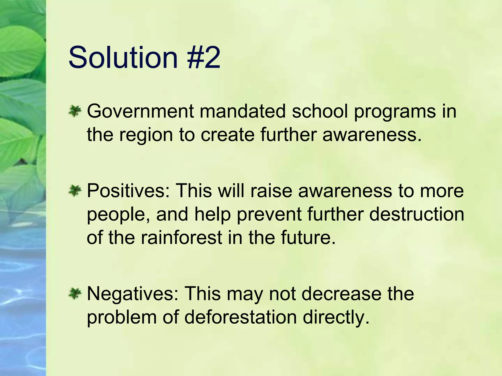 Amazon deforestation presentation | PPTX