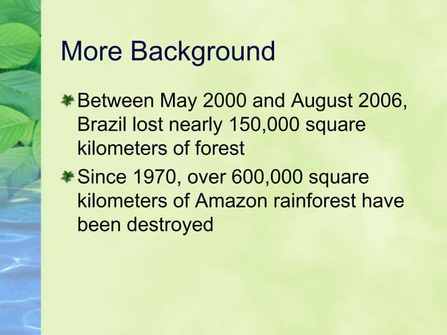 Amazon deforestation presentation | PPTX