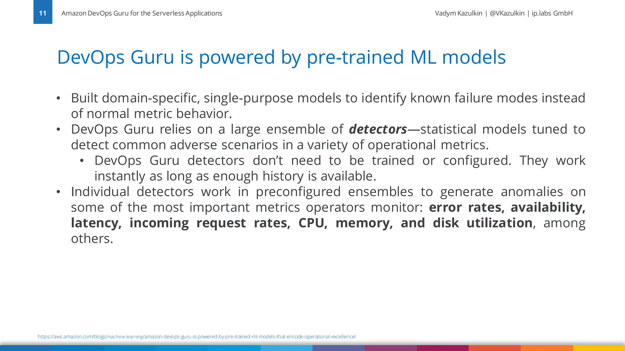 Amazon DevOps Guru for Serverless Applications at DevOpsCon 2024 London | PPT