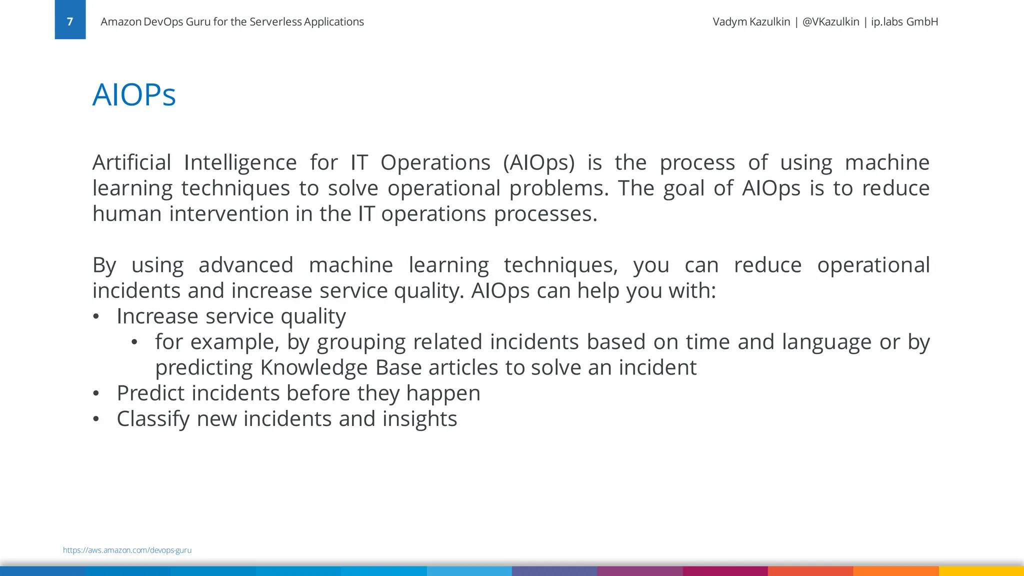 Amazon DevOps Guru for Serverless Applications at DevOpsCon 2024 London ...