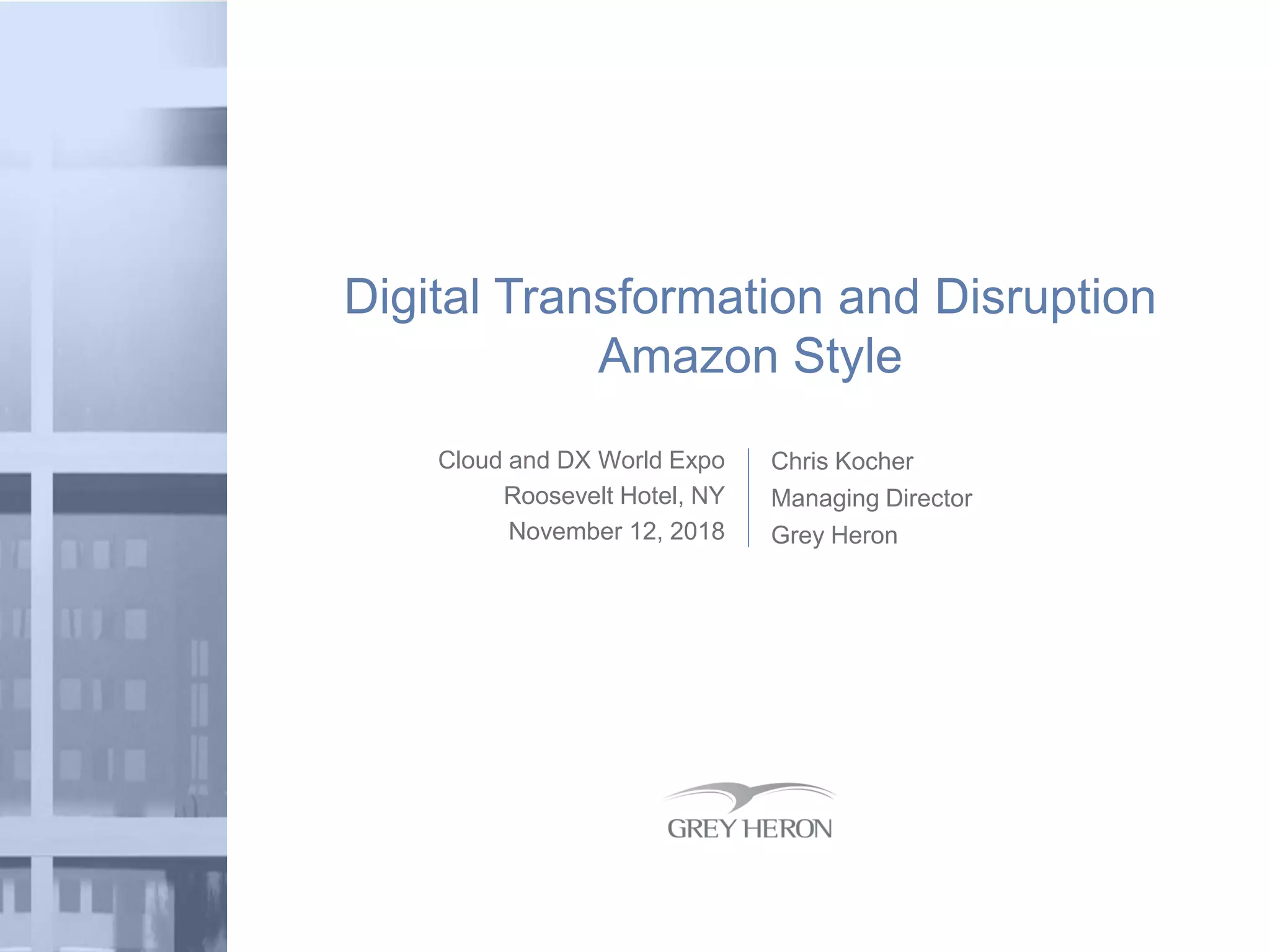 Digital Disruption Amazon Style | PDF
