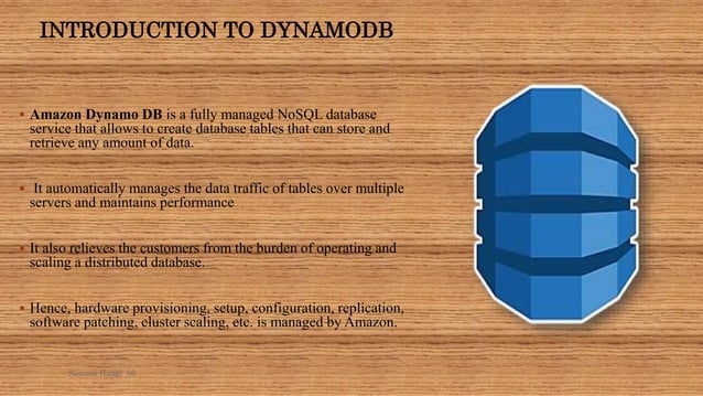 Amazon dynamodb & amazon redshift | PPT