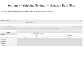 Amazon easy ship onboarding v4 | PPT