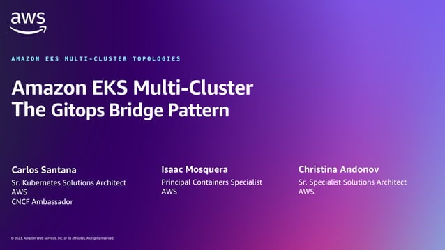 Amazon EKS multi-cluster gitops-bridge | PPT