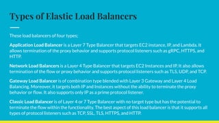 Amazon Elastic Block Storage and Balancer | PPT