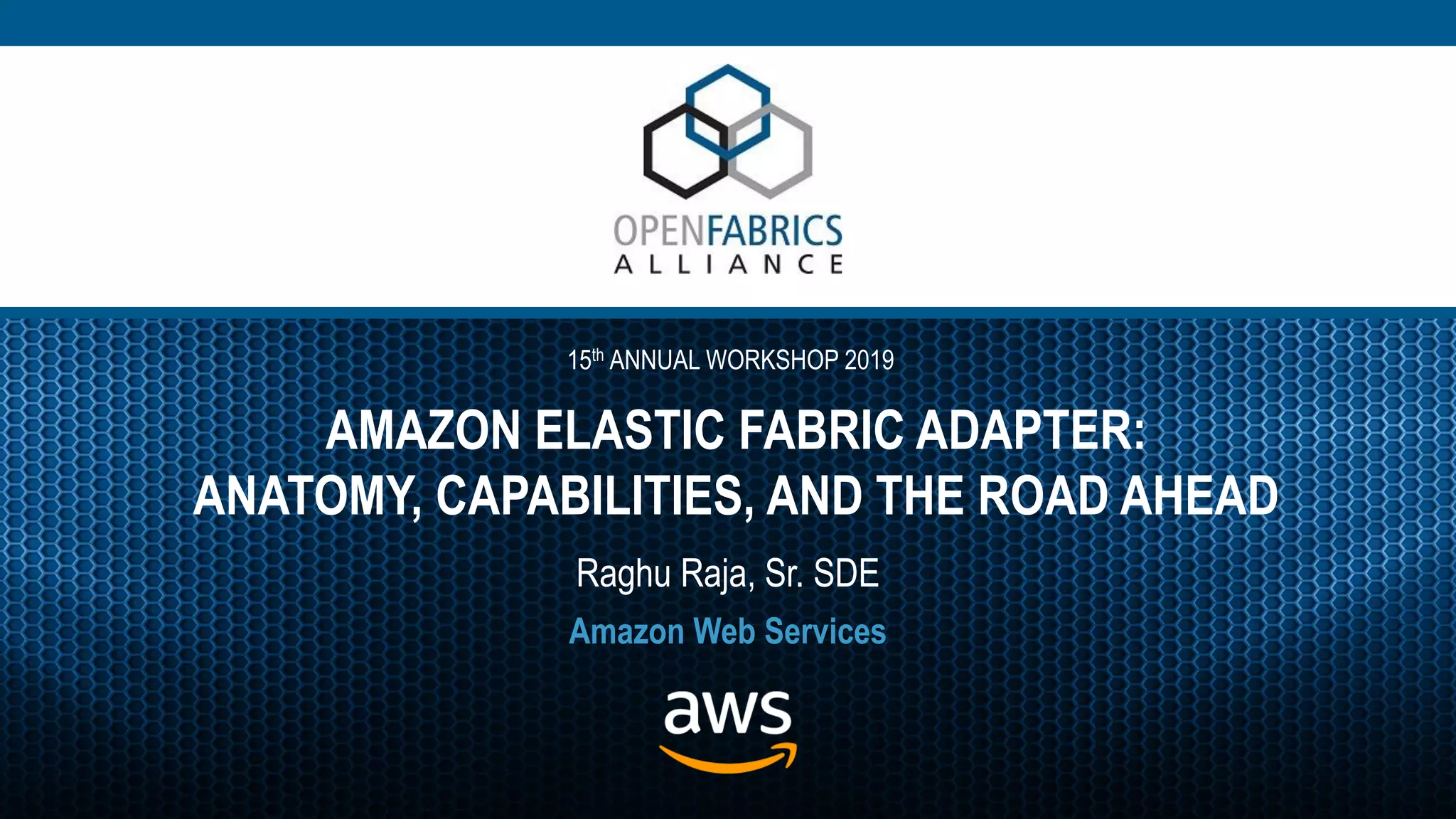Amazon Elastic Fabric Adapter: Anatomy, Capabilities, and the Road ...