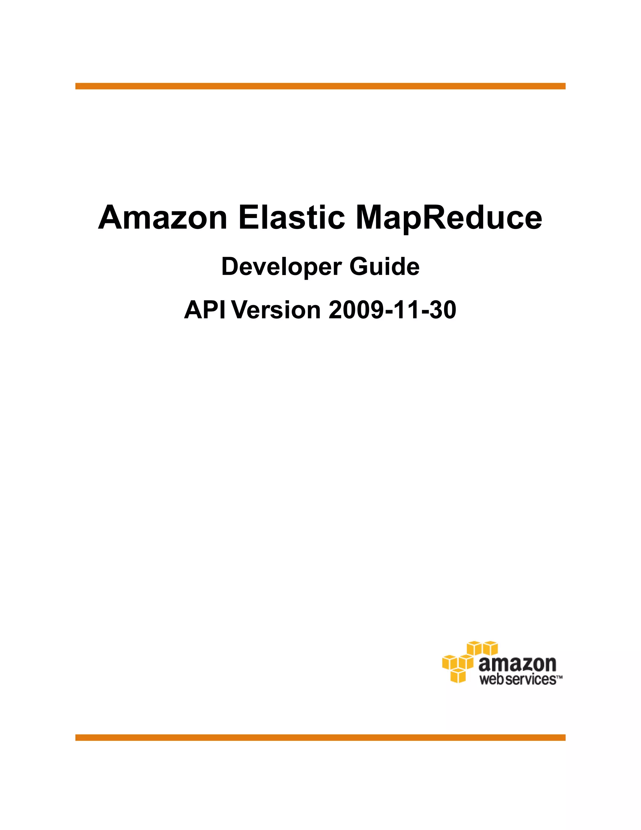 Amazon elastic map reduce | PDF