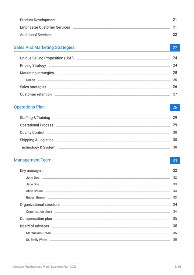 Amazon FBA Business Plan Example | Upmetrics | PDF | Business ...