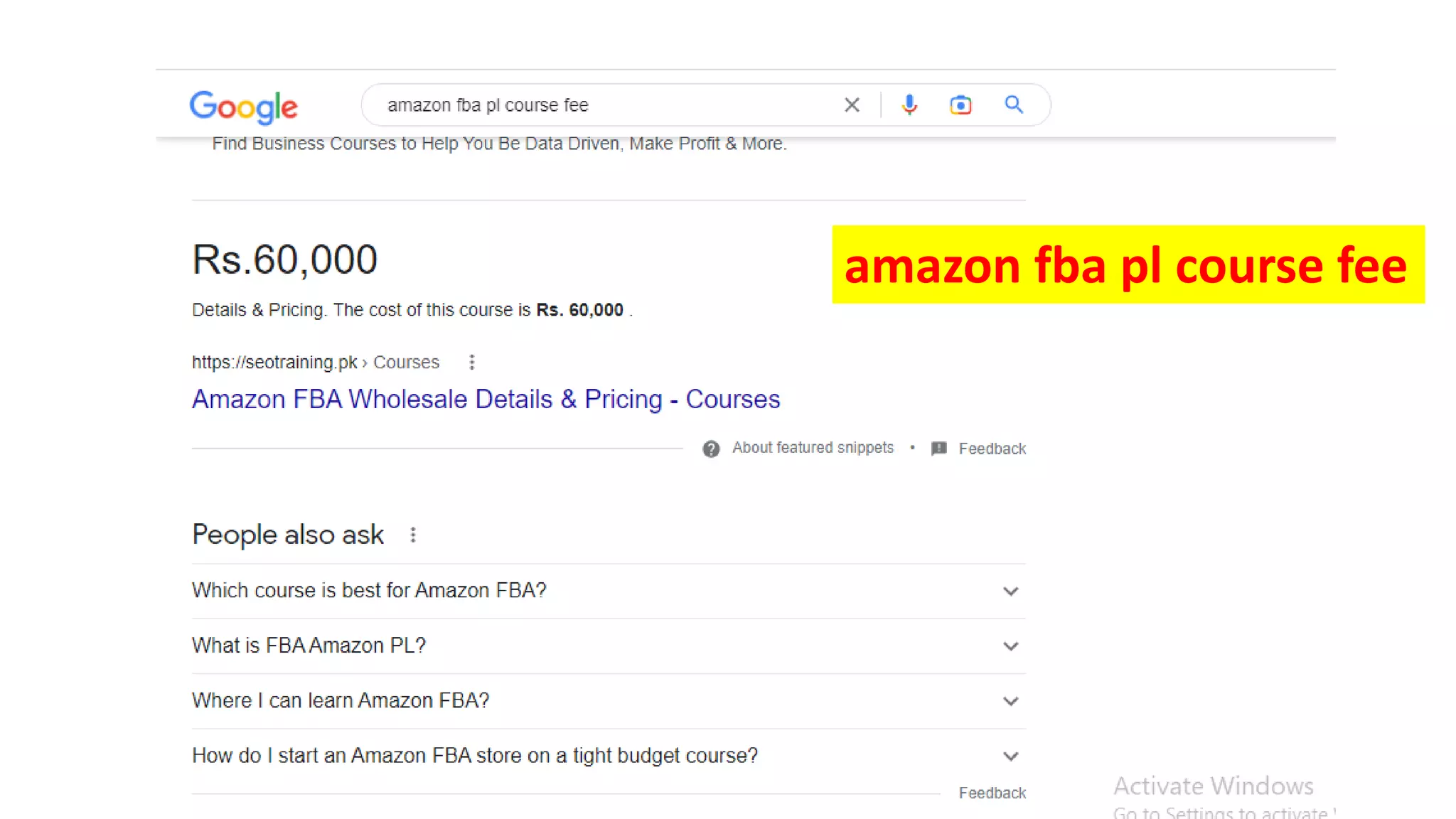 AMAZON FBA PL | PPT