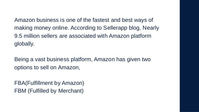 Amazon FBA vs FBM | PPTX