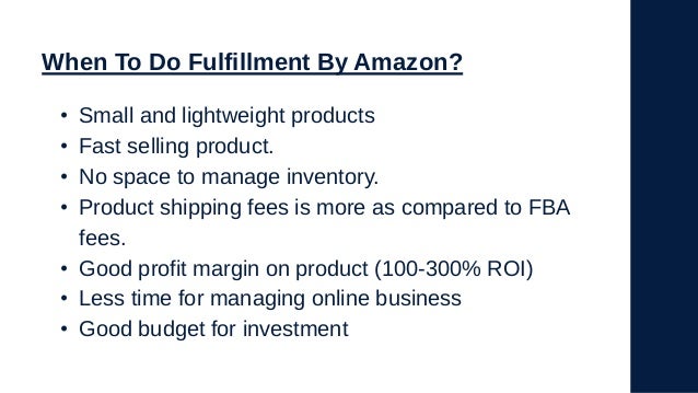 Amazon FBA vs FBM | PPTX