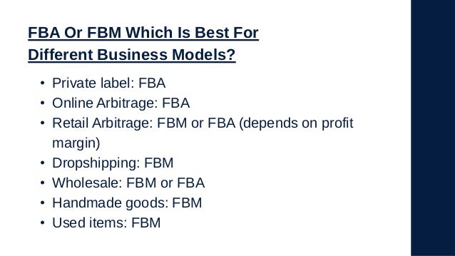 Amazon FBA vs FBM | PPTX