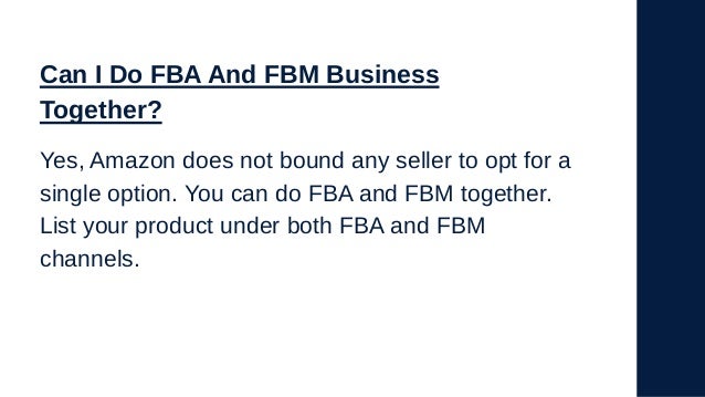 Amazon FBA vs FBM | PPTX