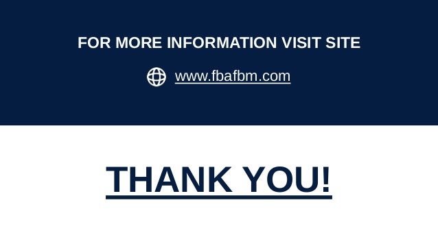 Amazon FBA vs FBM | PPTX