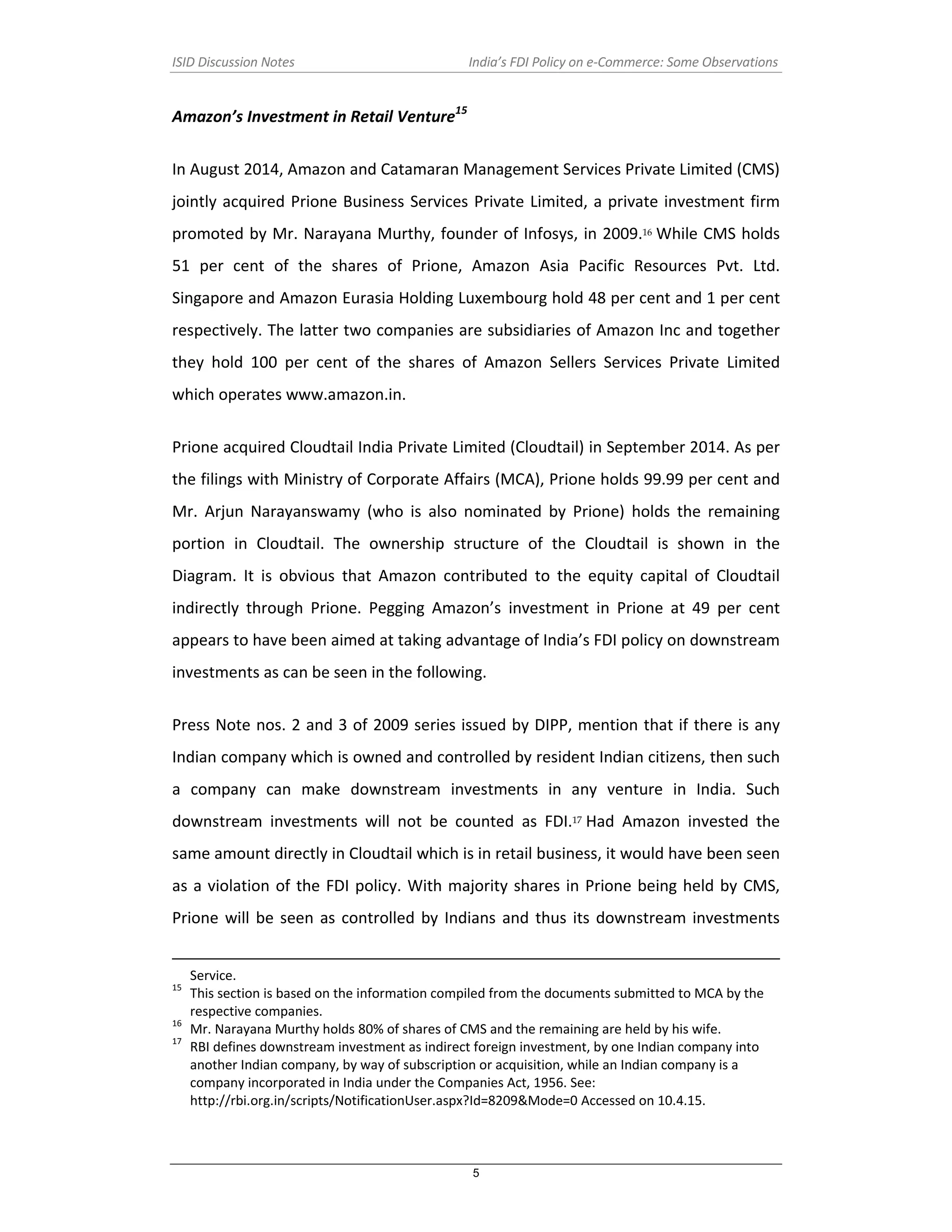 Amazon fdi case study | PDF