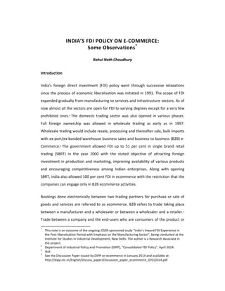 Amazon fdi case study | PDF