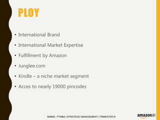 Amazon strategy management presentation competitor analysis | PPT