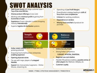 Amazon strategy management presentation competitor analysis | PPT