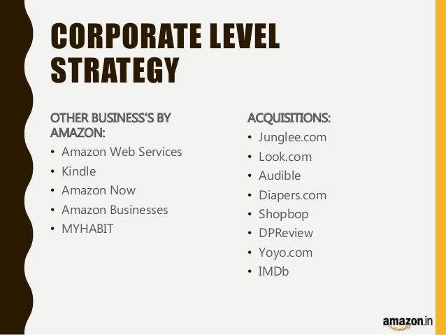 Amazon strategy management presentation competitor analysis